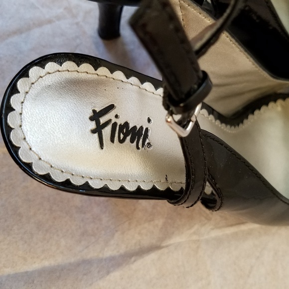 FIONI Clothing | Shoes | Fioni Slingback Heels Womens Size 6 Black ...